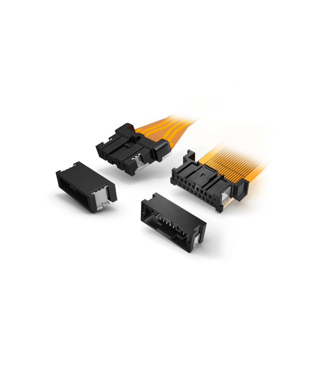 20 pins, two rows - and no smarter way for high power connections ...