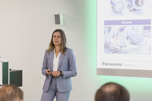 On stage at the annual DACH relay industry gathering | Panasonic ...
